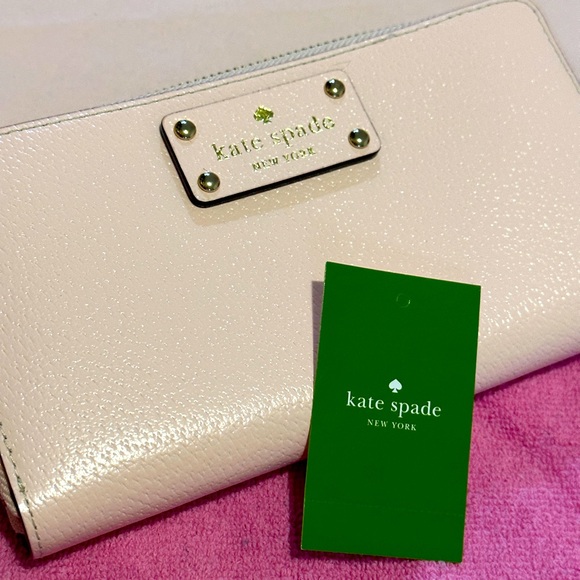 kate spade | Bags | Kate Spade Neda Zippered Wallet In Balletslip ...